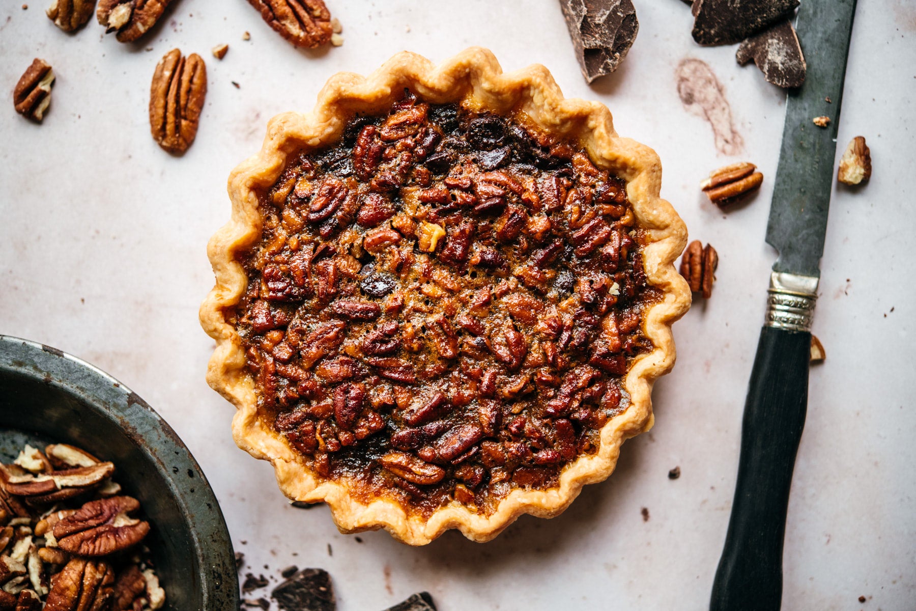 Large Chocolate Pecan Pot Pie | Great Lakes Pot Pies